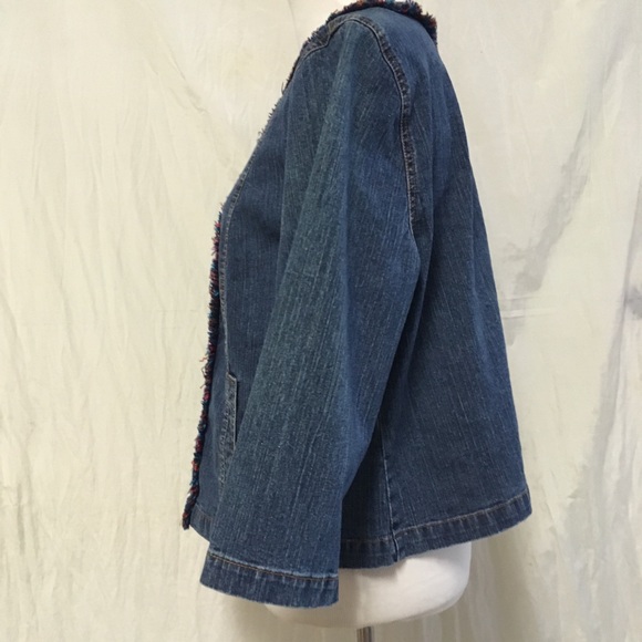 Ruby Rd. | Jackets & Coats | Ruby Rd Denim Jacket Zip Front Size 8 ...